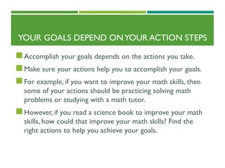 Goals and your actions | PPT