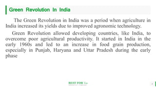 (28) green revolution ppt hari master piece | PPT