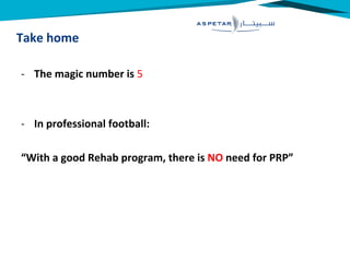 Johannes Tol - hamstring injuries- PRP | PPT