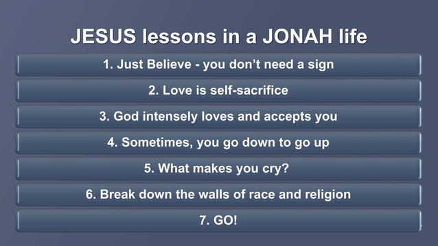 Jonah Series Part 6 - 24 November 2019 - Bruce McCallum | PPT