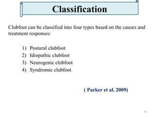 Clubfoot and stage wise management of children.pptx