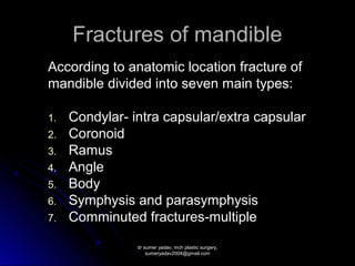 mandibular fractures | PPT