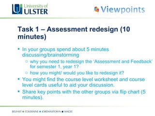 Curriculum Design, Assessment and Feedback: School of Law First Year ...