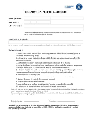 28 model declaratie proprie raspundere 2503 (4) | PDF