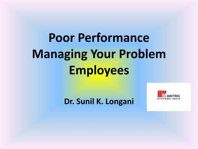 Motivating the poor performer | PPT