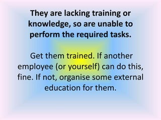 Motivating the poor performer | PPT