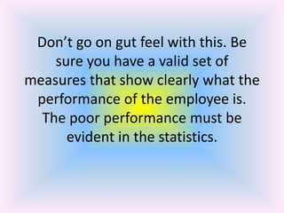 Motivating the poor performer | PPT