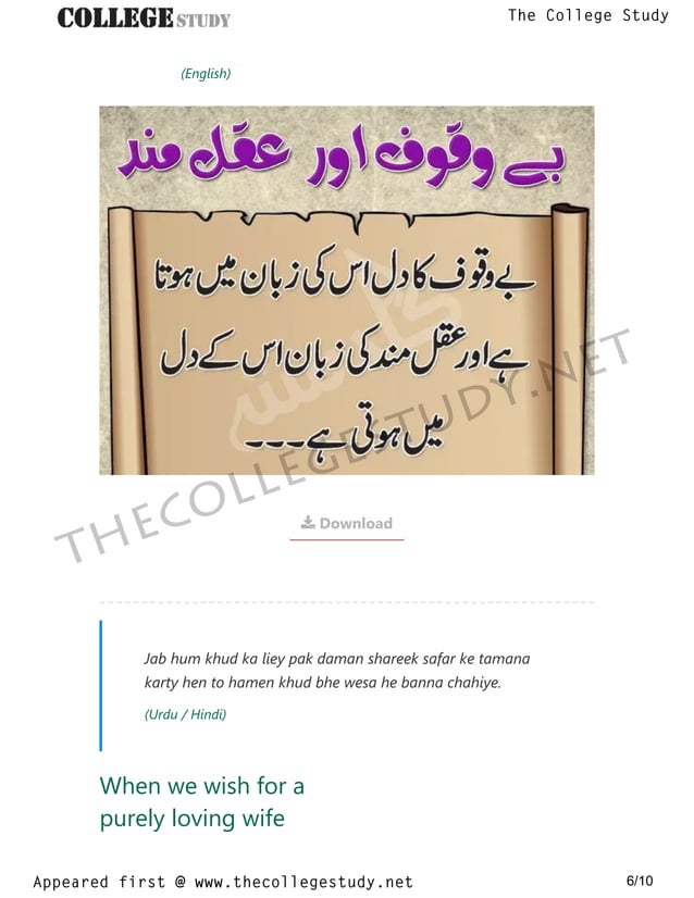 28 motivational quotes images for success in urdu & enligh the college ...