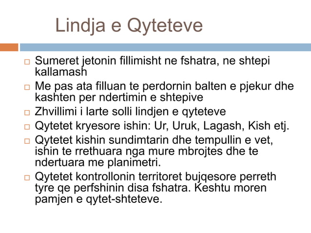 Nadia Dalla Qyteterimi i hershem ne Mesopotami | PPT