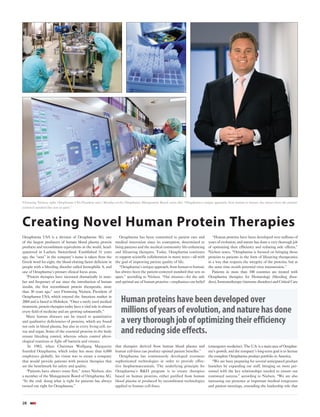 Octapharma USA advertorial profile in NJBIZ - page one | PDF | Blood ...