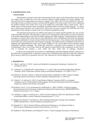 Design and Implementation of a Language Assistant for English – Arabic ...