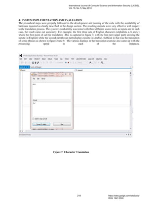 Design and Implementation of a Language Assistant for English – Arabic ...