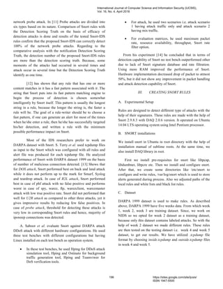 Evaluation of Snort using Rules for DARPA 1999 Dataset | PDF