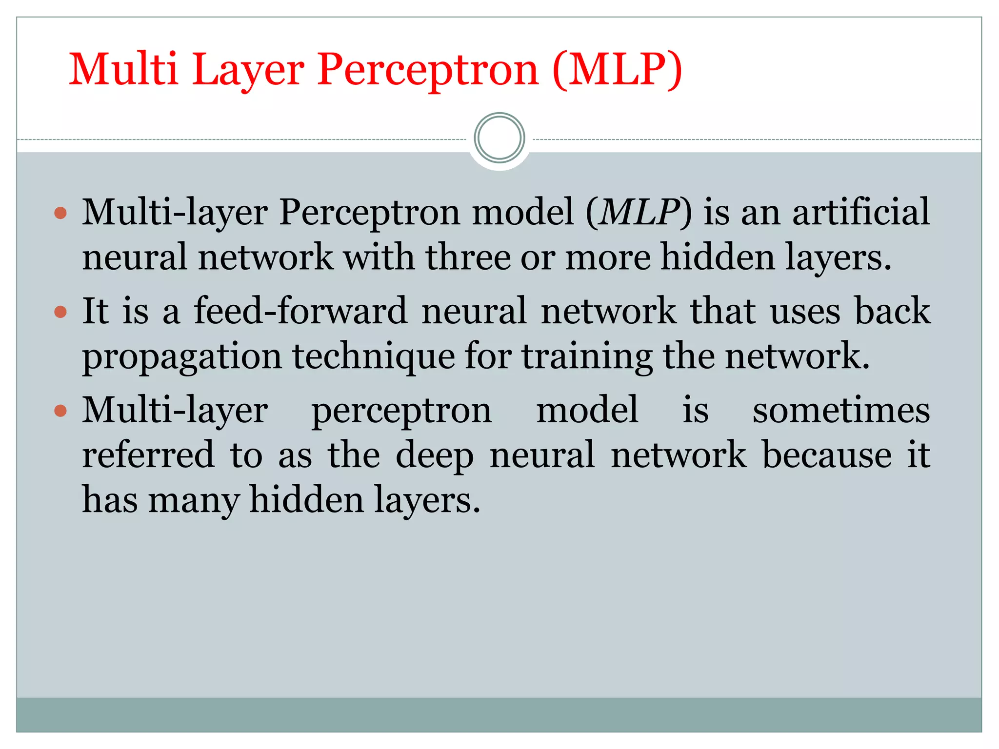 Perceptron and Sigmoid Neurons | PPTX