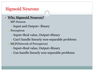 Perceptron and Sigmoid Neurons | PPTX