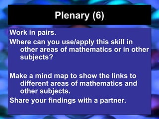 28 plenary ideas_for_mathematics | PPT