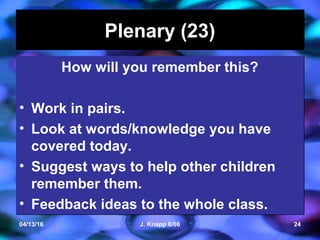 28 plenary ideas_for_mathematics by Jean Knapp | PPT