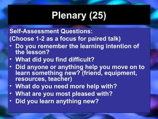 28 plenary ideas_for_mathematics by Jean Knapp | PPT