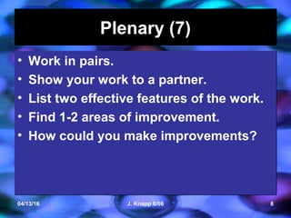 28 plenary ideas_for_mathematics by Jean Knapp | PPT