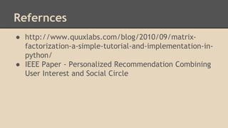 Personalized recommendation | PPTX