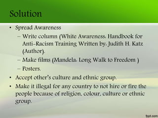 28 racism,manufacturing activity,alcohol addictn | PPT