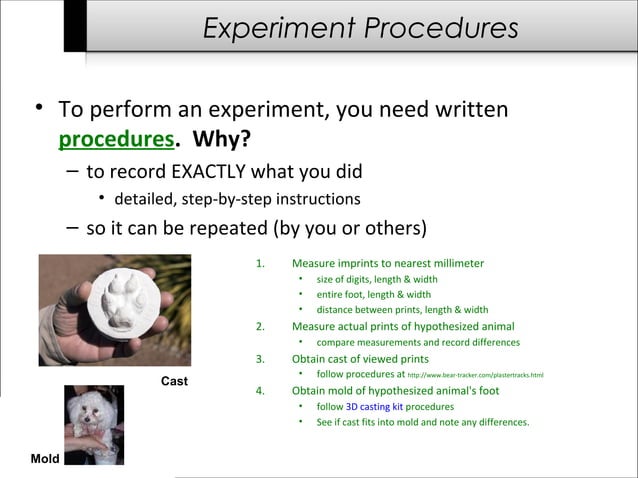 Science Inquiry: Experiment Design | PPT