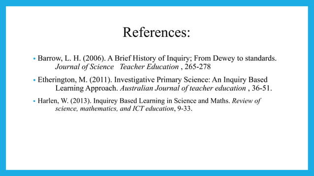 Inquiry Based Strategy lesson Plan | PPT