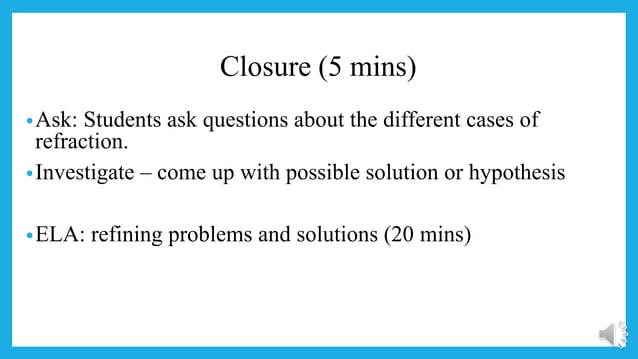 Inquiry Based Strategy lesson Plan | PPT