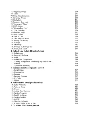 String based programming puzzles solved | DOCX