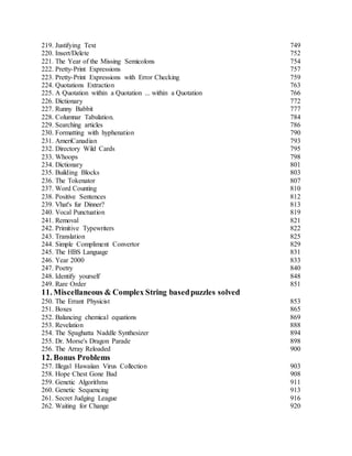 String based programming puzzles solved | DOCX