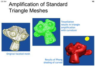 CS 354 Surfaces, Programmable Tessellation, and NPR Graphics | PPT