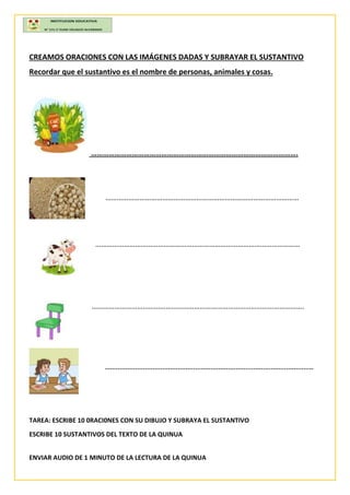 texto informativo de la quinua 2 grado de primaria | DOCX