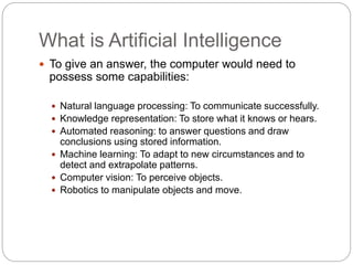 28th Jan Intro to AI.ppt | Artificial Intelligence | Technology & Computing