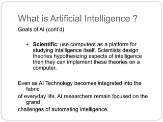 28th Jan Intro to AI.ppt | Artificial Intelligence | Technology & Computing
