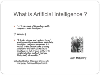 28th Jan Intro to AI.ppt | Artificial Intelligence | Technology & Computing