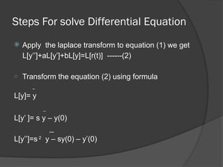 laplace Tranform, definition, Examples, methods | PPTX