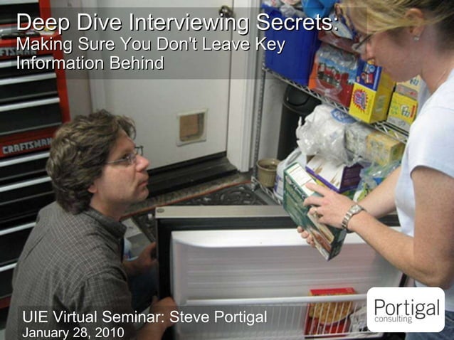 Deep Dive Interviewing Secrets | PPT | Internet for Beginners | Internet