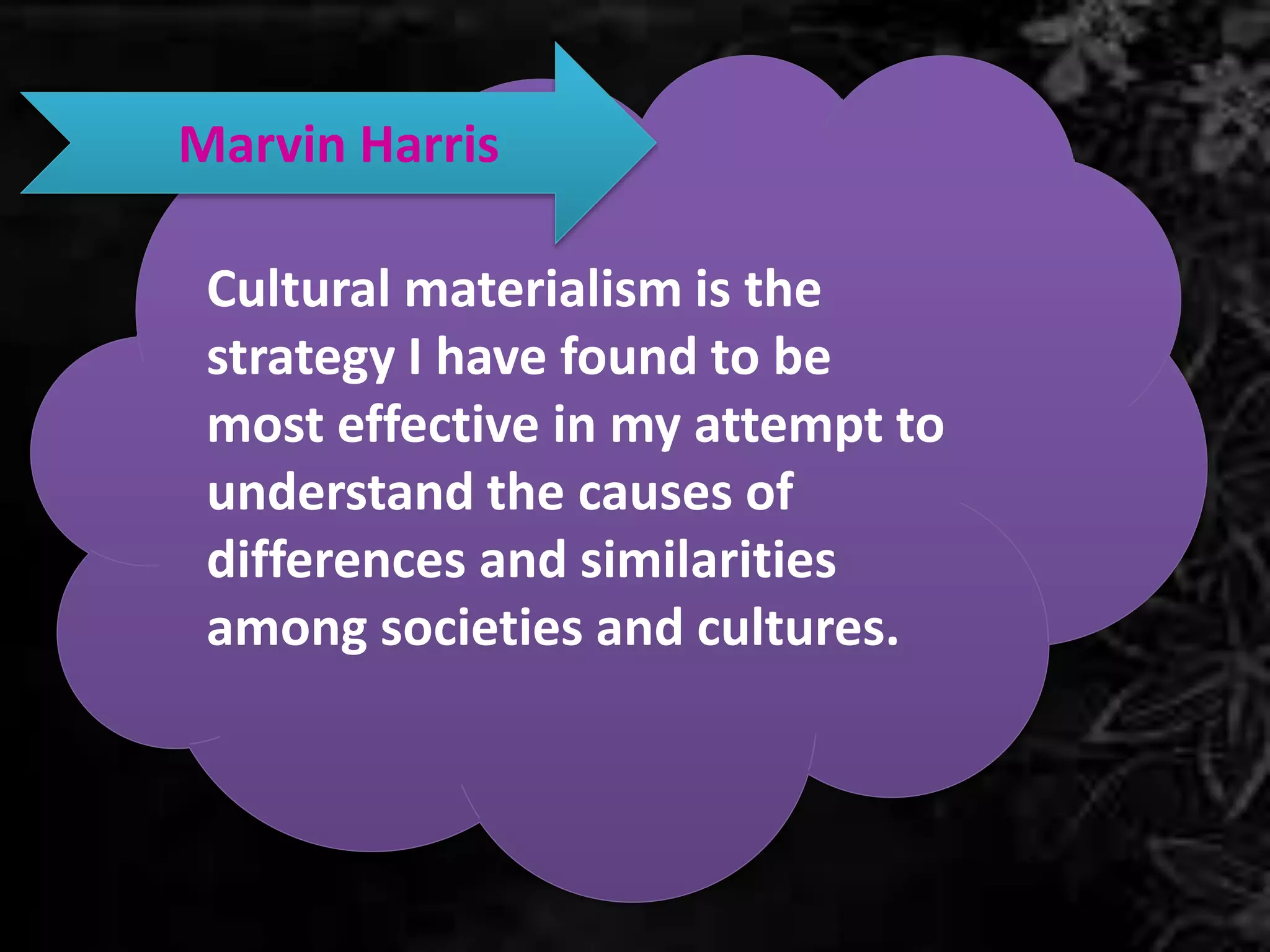 Cultural Materialism | PPTX
