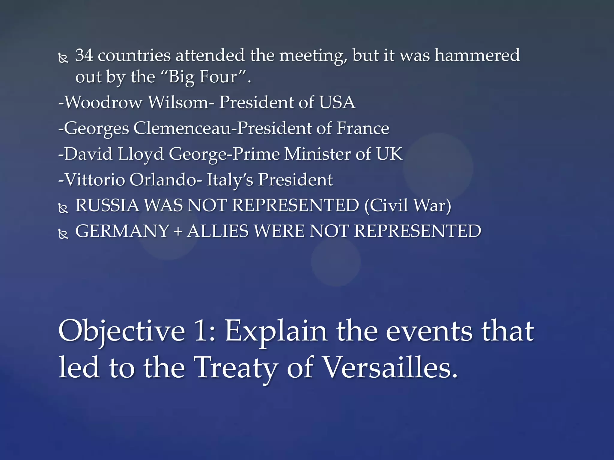World War I - 29.4 A Flawed Peace | PPTX