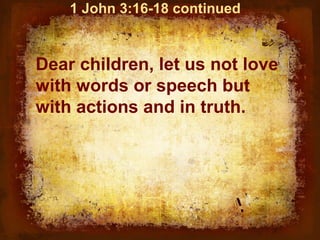 Love like Jesus loves us | PPT