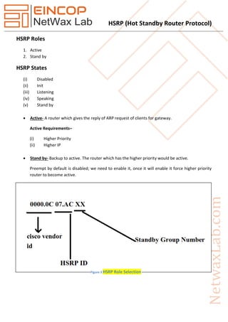 HSRP (hot standby router protocol) | PDF