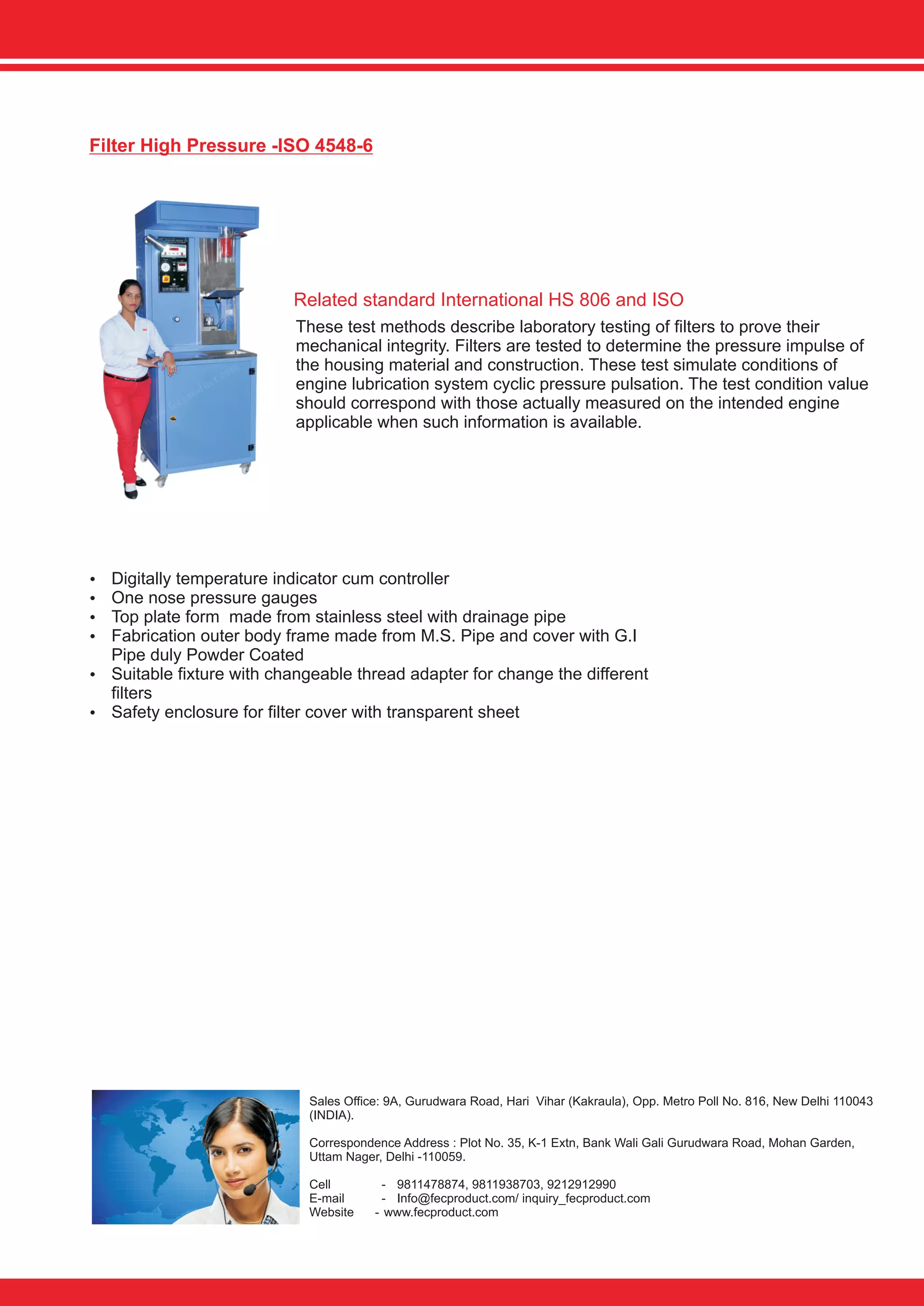 Testing/Manufacture/Filter Burst Pressure Test Rig | PDF