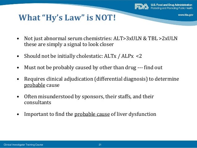 FDA 2013 Clinical Investigator Training Course: Serious Drug Induced