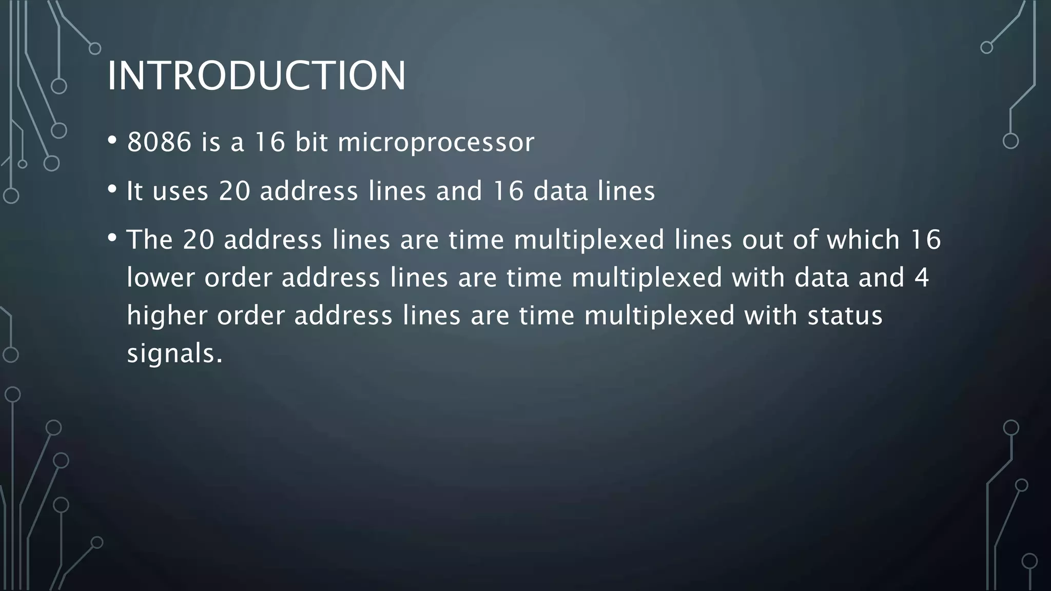 29. 8086 microprocessor pin diagram | PPTX