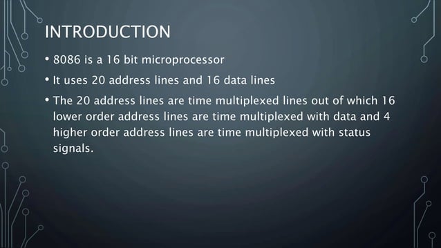 29. 8086 microprocessor pin diagram | PPTX