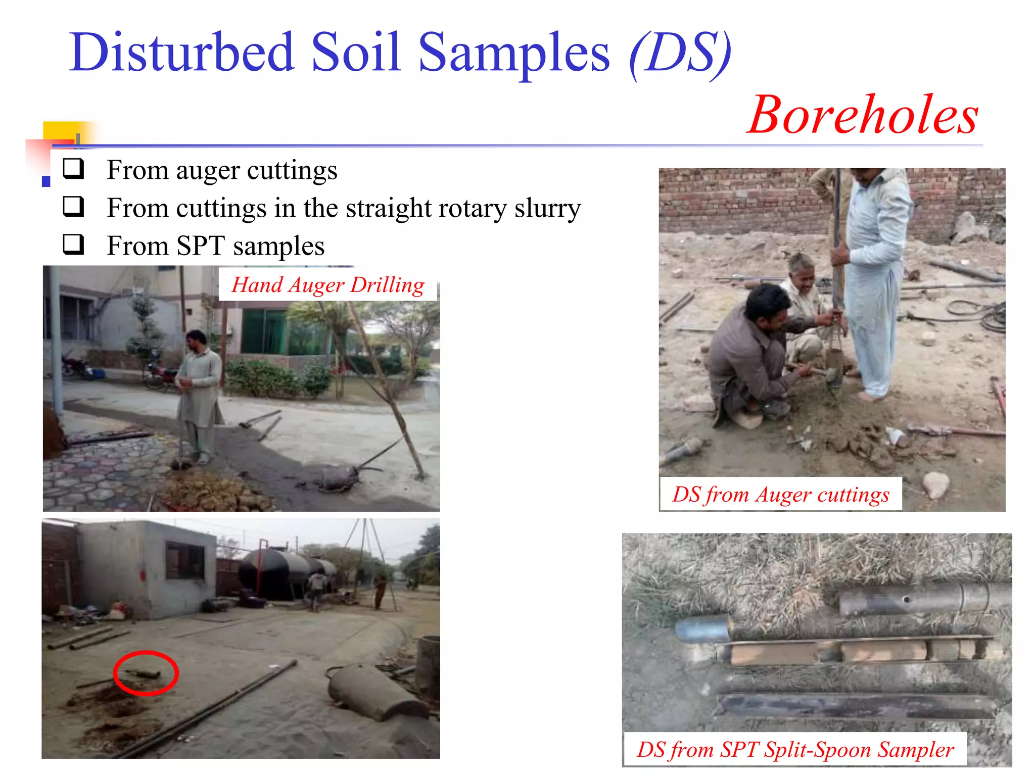 Geotechnical Engineering-I [Lec #29: Soil Exploration - II] | PPSX