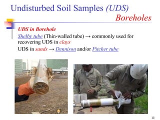Geotechnical Engineering-I [Lec #29: Soil Exploration - II] | PPSX