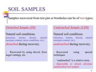 Geotechnical Engineering-I [Lec #29: Soil Exploration - II] | PPSX