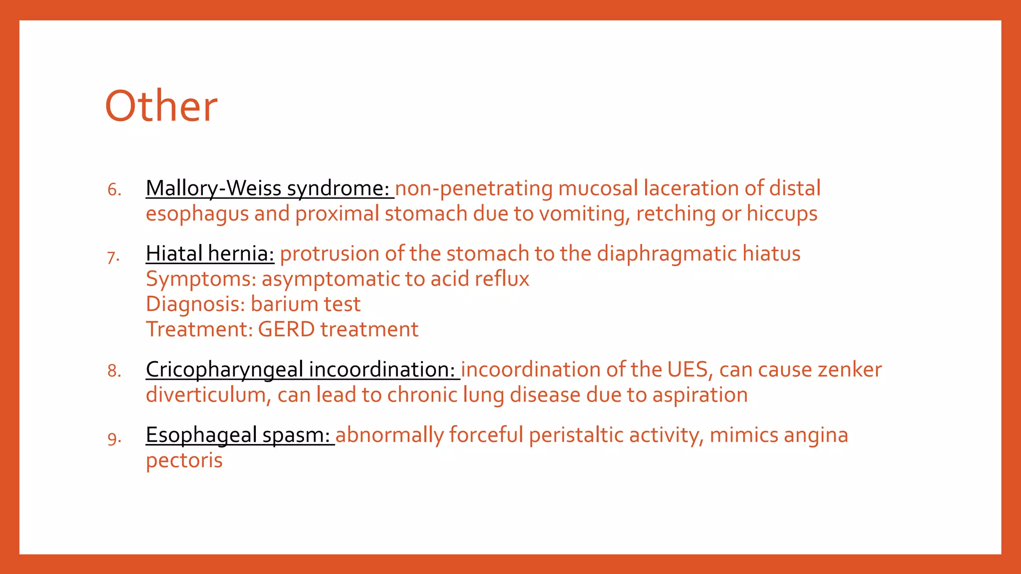 Esophageal diseases, Gastroesophageal reflux disease (GERD) | PPTX