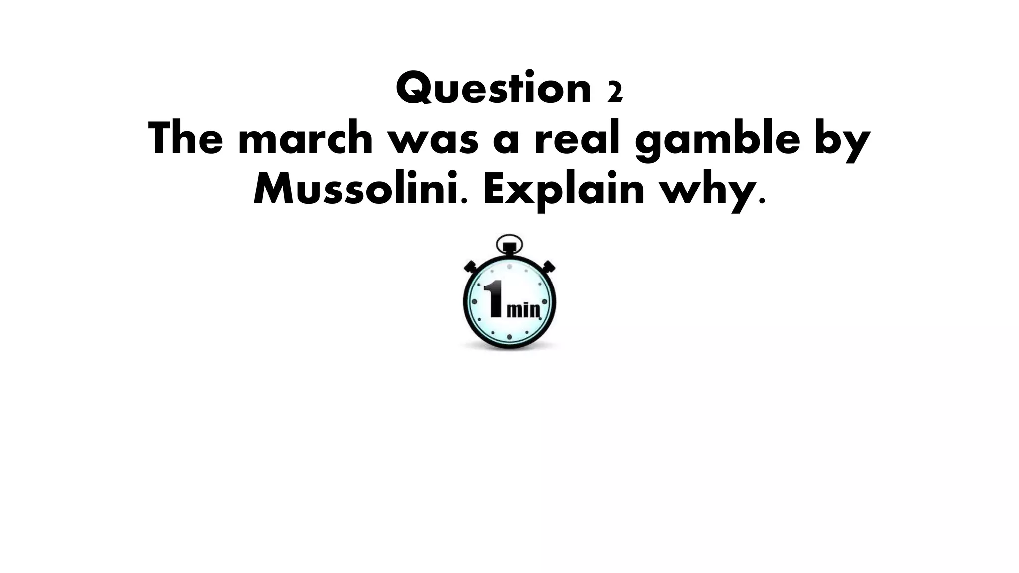 REVISION IGCSE CAMBRIDGE HISTORY: MARCH ON ROME | PPTX